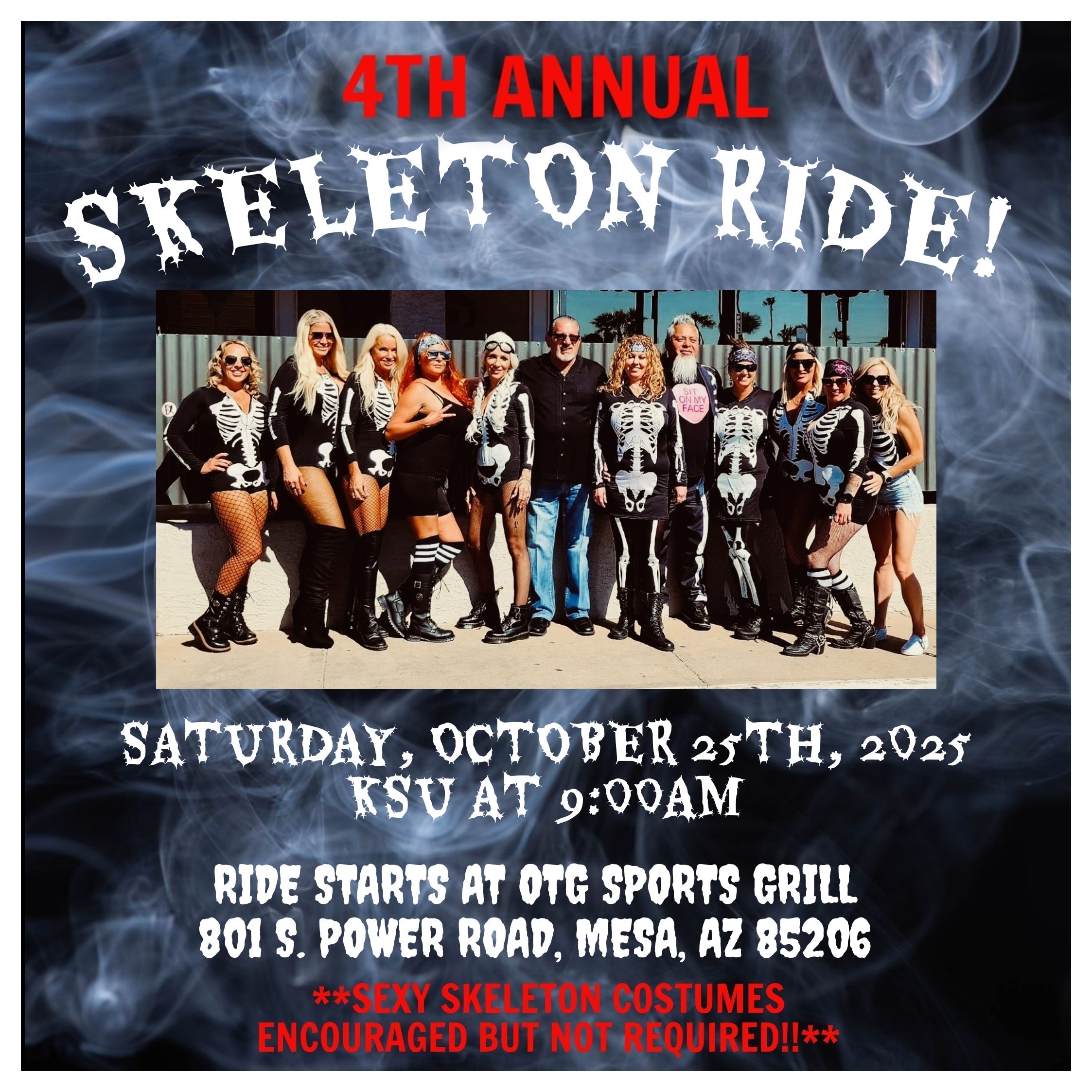 4TH ANNUAL SKELETON RIDE - SATURDAY, OCTOBER 25TH, 2025 - KSU: 9:00am ...