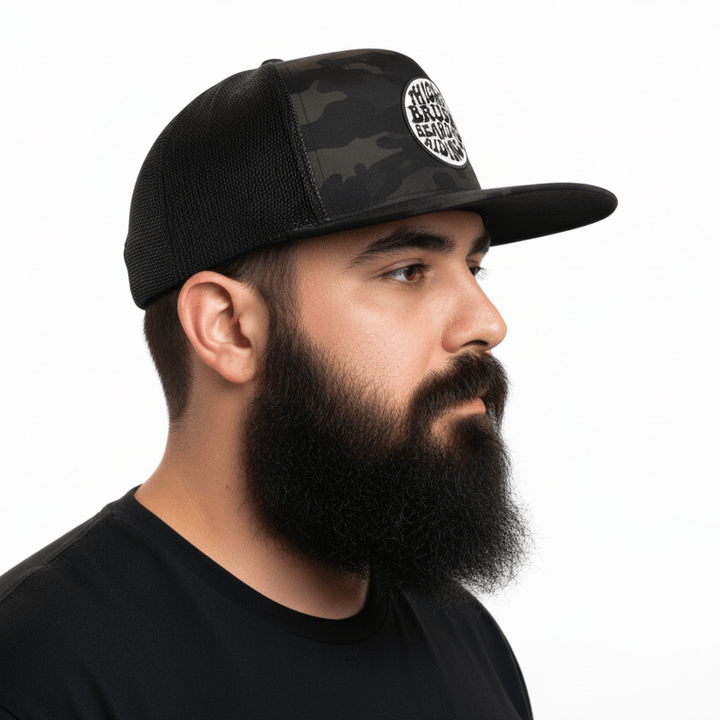 THIGHBRUSH® BEARD RIDING COMPANY - Trucker Snapback Hat - Camo - Multi